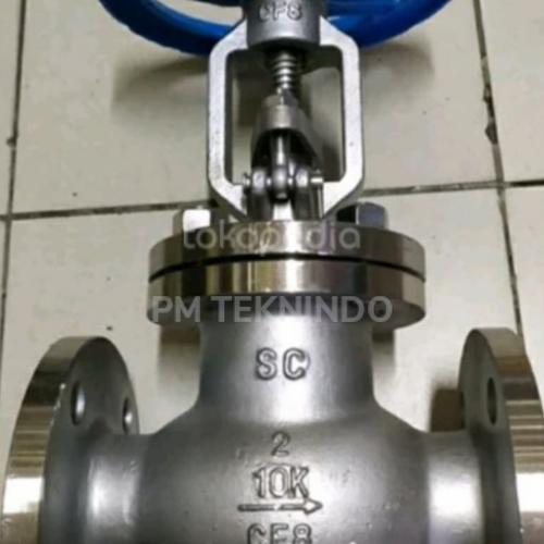 Jual Globe Valve Stainless SS 304 Jis 10K Flange 3" ( inch ) / DN 80 - Jakarta Barat - PM ...