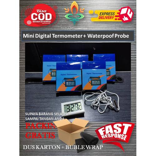 Promo Termometer Mini Digital Inkubator Penetas Telur / Alat Ukur Suhu ...
