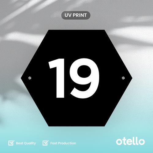 Jual Nomor Rumah Acrylic Print Custom Nomer Kost Hotel Akrilik Room ...