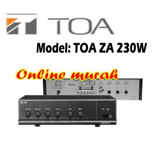Jual Amplifier TOA / Mixer Amplifier Toa ZA 230 W 30 watt - Jakarta ...