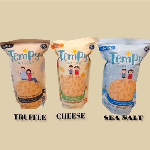Jual Tempy ( Tempe Crispy ) NO MSG / Snack anak sehat / Keripik tempe ...