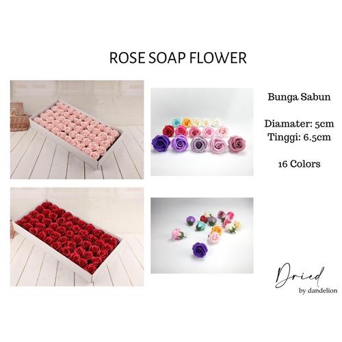 Jual Bunga Mawar Sabun / Rose Soap Flower 4 Layer Kelopak Per 1 Pcs ...