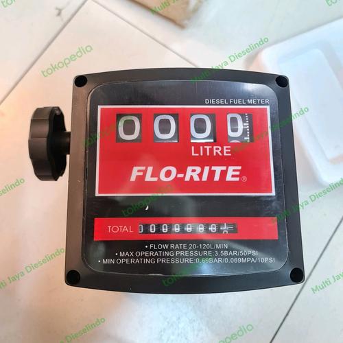 Jual Flo Rite / Flow Meter / Meteran Minyak Solar 4 digit Drat 1" inch ...