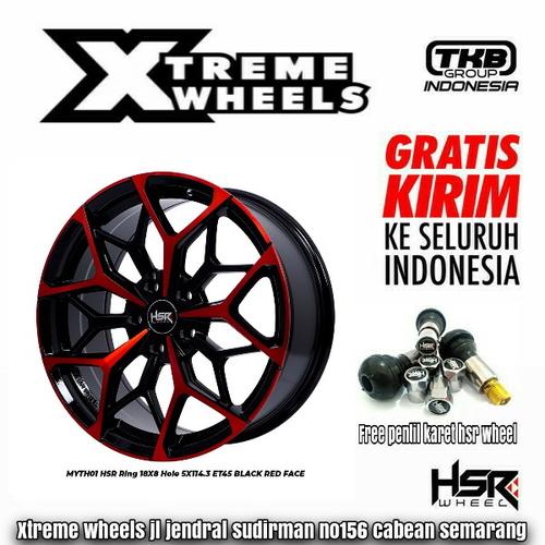 Jual velg racing hsr wheel myth01 ring 18 lebar 8 xpander civic crv ...