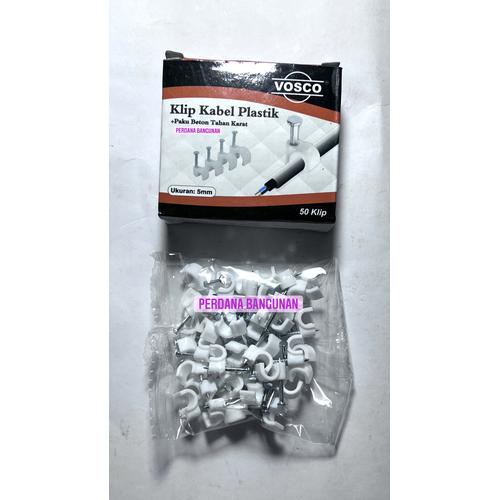 Jual KLEM KABEL VOSCO / PAKU KLAIM / KLIP KABEL / KLEM KABEL BETON ...