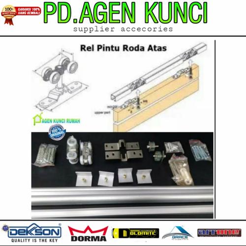 Jual Rel sleding PREMIUM D6 3.0m(300cm) 1set/rel pintu geser galvanis ...