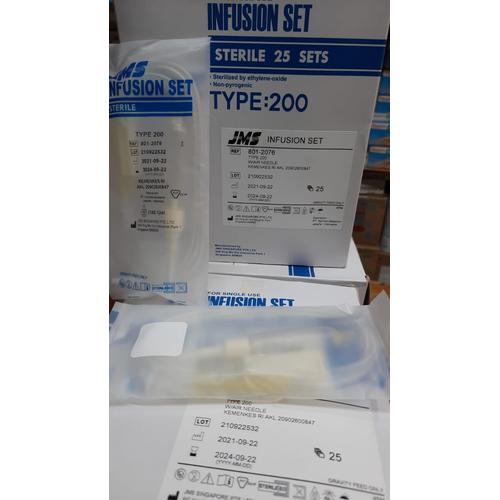 Jual JMS Infusion Set Type 200 ORIGINAL (1 Box/25 Pcs) - Jakarta Timur ...