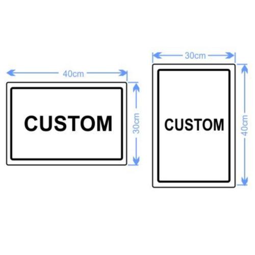 Jual Rambu Custom Ukuran 30cm x 40cm Plat Alumunium Sticker Reflective ...