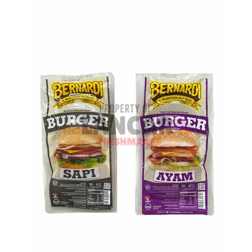 Jual BERNADI BURGER AYAM 250GR / BERNADI BURGER SAPI 250GR - AYAM ...