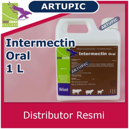 Jual Intermectin Oral 1 L Obat Parasit Kutu Cacing Cacingan Hewan ...