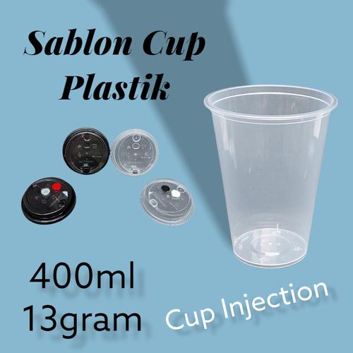 Jual Sablon Gelas Cup Injection | Cup PP Inject 400ml 13gram Cetak Logo ...