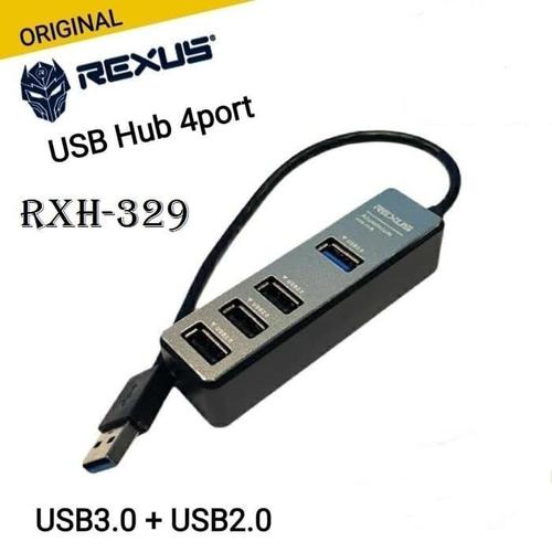 Jual USB Hub 4 port Rexus RXH-329 V3.0 1Port + V2.0 3port - Kota Pekanbaru - Mitra Graha ...
