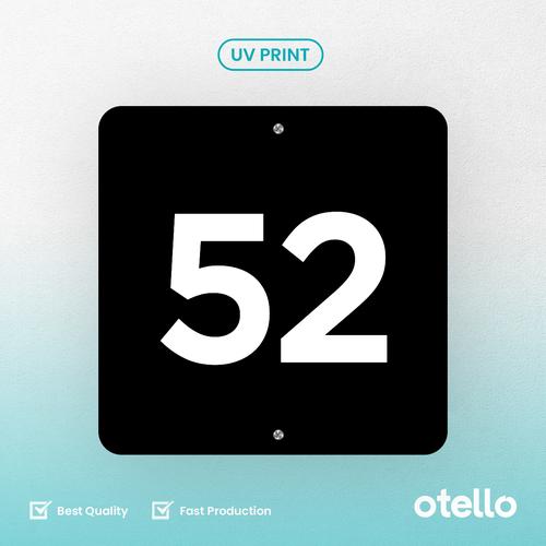 Jual Nomor Rumah Acrylic Print Custom Nomer Kost Hotel Angka Kamar ...