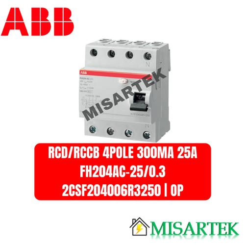 Jual RCD/RCCB ABB FH200 AC 4P Kapasitas 25A s/d 63A | OP - 300mA, 25A - Kota Jambi - MitSarTek ...
