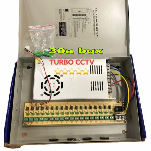 Jual Power Supply box / PSU 12 volt 30a cctv dengan kipas pendingin ...