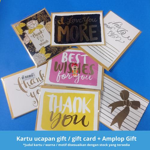 Jual Kartu Ucapan Gift / Gift Card / Amplop Gift Ukuran13,5 x 9,8 cm ...