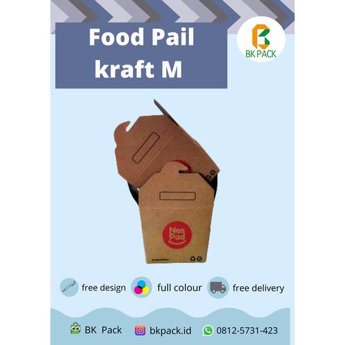 Jual Food Pail Custom Cetak Size M Kraft Paper - Jakarta Utara - BK ...