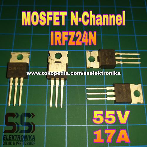 Jual MOSFET IRFZ24N IRFZ 24 N IRFZ 24N 55V 17A Volt Ampere N-Channel TO-220 - Kota Surabaya - SS ...