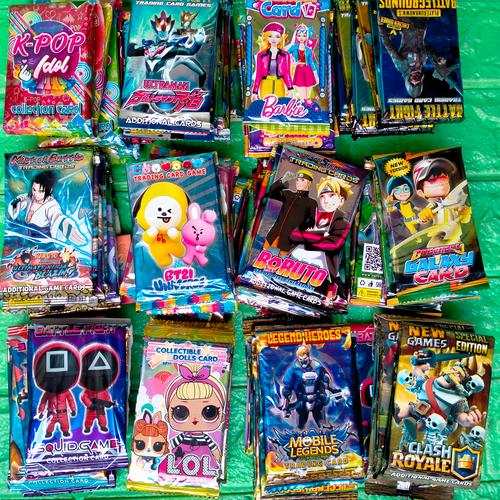 Jual 12 SACHET KARTU TRADING CARD GAMES FF BOBOI NARUTO BORUTO LOL BTS ...