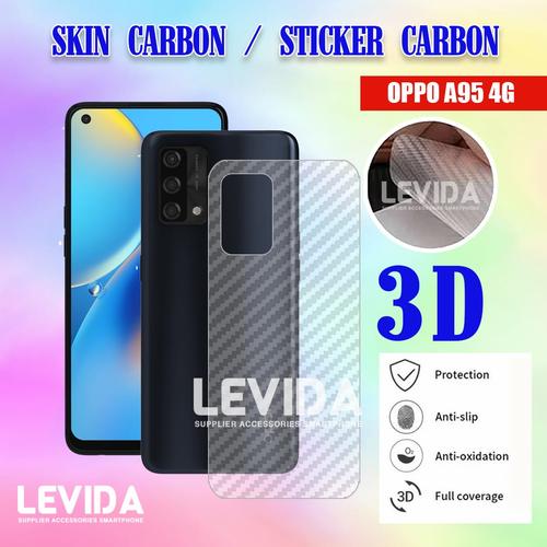 Jual Skin Carbon Oppo A95 4G Skin Back 3D Antigores Skin Carbon ...