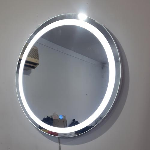 Jual kaca cermin bulat lampu LED touch screen on off CUSTOM UKURAN ...