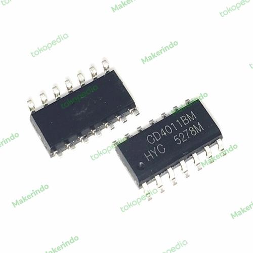 Jual CD4011BM CD4011BMC SMD CMOS Quad NAND Gate 4011 Gerbang SOP14 ...