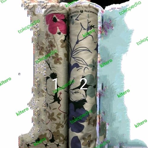 Jual KAIN KATUN JEPANG TOKAI SENKO MOTIF BUNGA BESAR BANGET - 1 ...