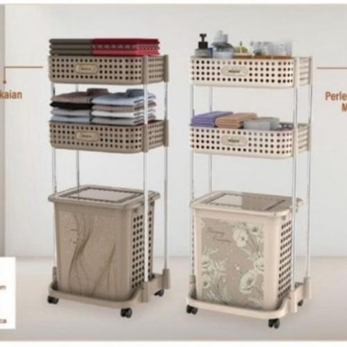 Jual Rak Laundry basket Emerald naiba 5190 rak plastik multifungsi ...
