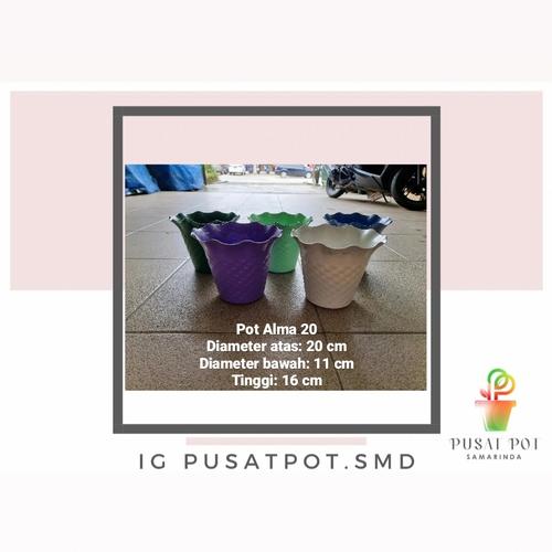 Jual pot tanaman alma 20 cm - Putih - Kota Samarinda - IndologamSMD ...