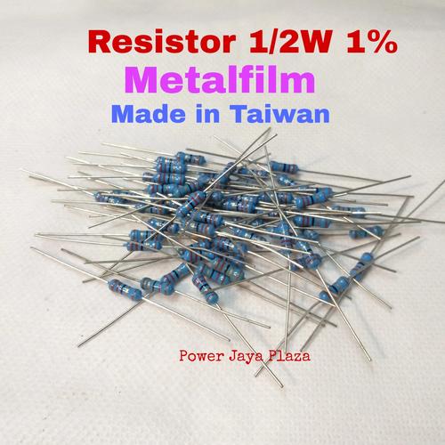 Jual Resistor 30K ohm 1/2 W 1% made in Taiwan metalfilm 0.5W - Kota ...