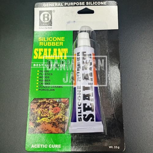 Jual LEM KACA SILICONE SEALANT 35 gr / Lem Silikon RUBBER / Lem ...