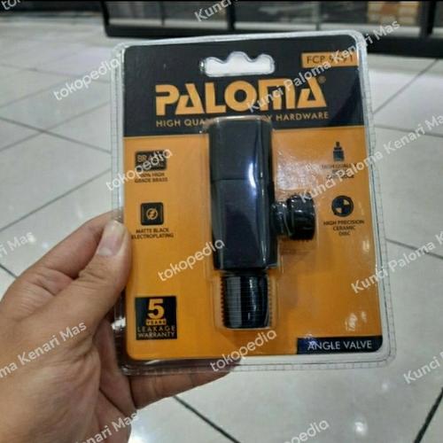 Jual STOP KRAN PALOMA FCP 9191 KERAN CABANG TOILET WC HITAM BLACK ...