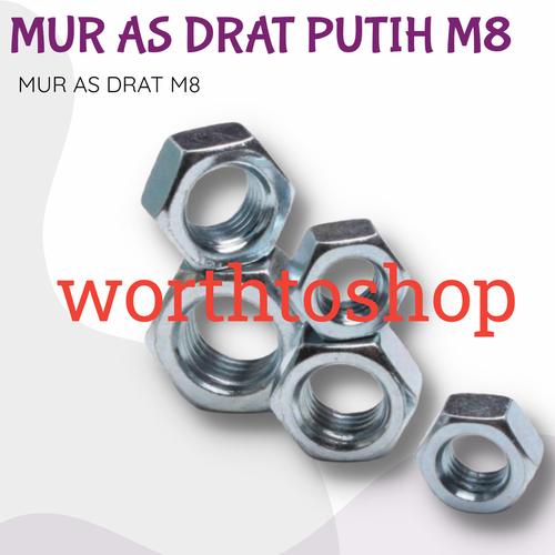 Jual MUR BAUD AS DRAT WARNA PUTIH MUR BAUD LONG DRAT PUTIH M8 - Kota ...