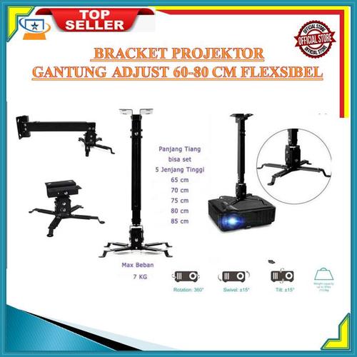Jual Bracket Projector Proyektor Gantung Universal Fleksibel posisi ...
