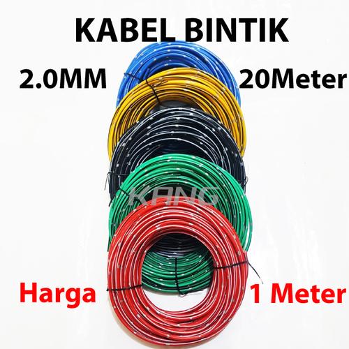 Jual [100 cm] KABEL BODY BINTIK AVSS 2.0MM LISTRIK MOBIL MOTOR SERABUT - Merah - Kab. Sleman ...