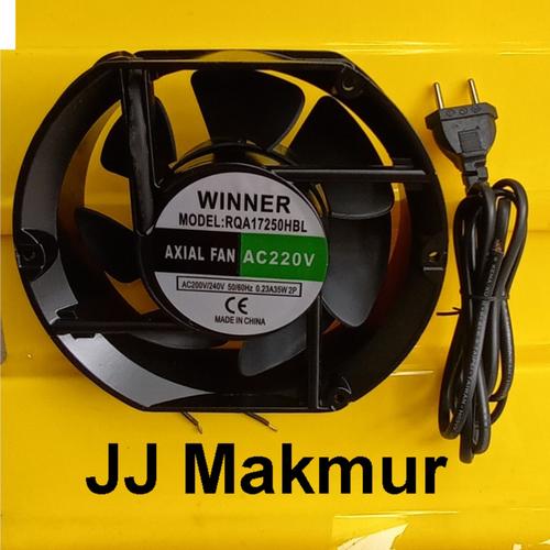 Jual Cooling Fan Winner Metal 17x15cm 220V AC Kipas Angin Besi Oval ...
