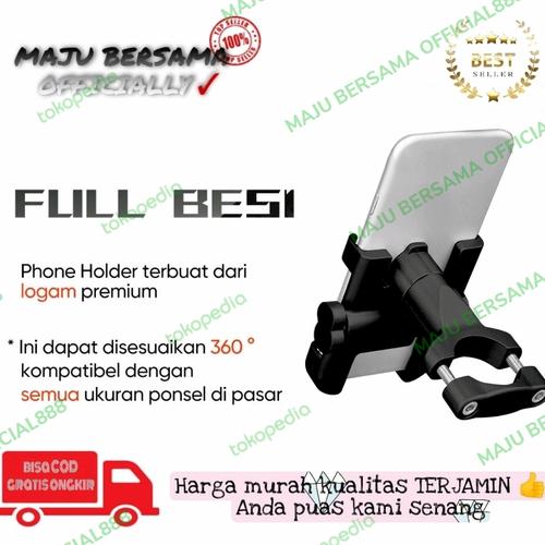 Jual [MB] Holder C2 besi full aluminium holder sepeda motor stang ...
