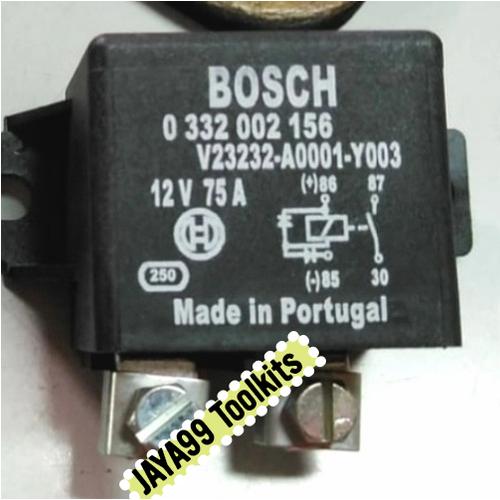 Jual Rellay Relai Relay Bosch 4 Kaki 12V 75A 0 332 002 156 Original ...