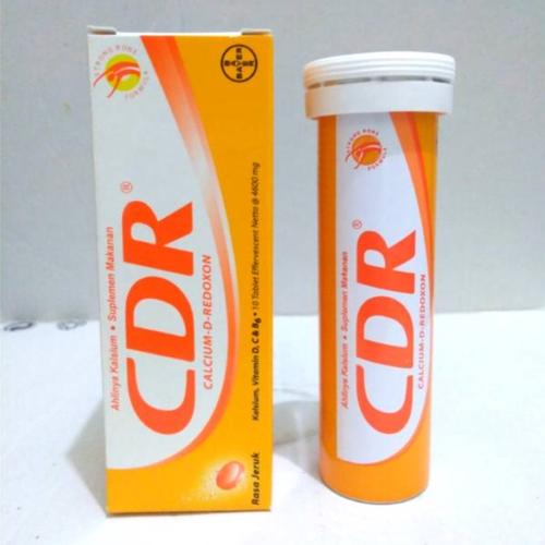Jual CDR Rasa Jeruk 15 Tablet Effervescent Suplemen Tulang - Kota ...