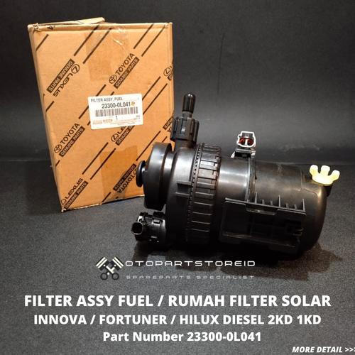 Jual FUEL FILTER ASSY / RUMAH FILTER SOLAR INNOVA FORTUNER HILUX DIESEL ...