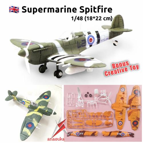 Jual Model Pesawat Spitfire Rakit 1/48 - RAF Black - Kota Tangerang ...