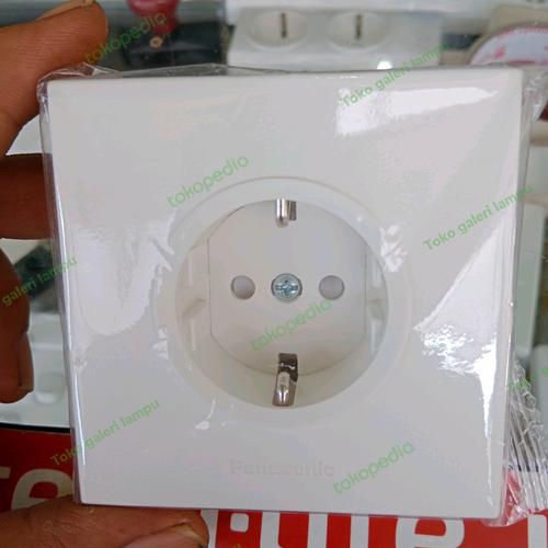Jual STOP KONTAK PANASONIC STYLE PUTIH CP CHILD PROTECTION WESJP1121 ...