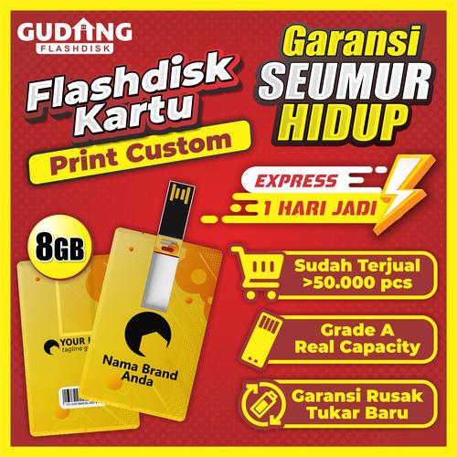 Jual Flashdisk Kartu 8GB | USB FD Flash Disk Card Cetak Print Custom 8 ...