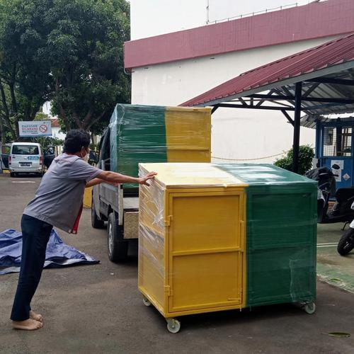 Jual waste Container /Bak sampah Roda 4 - Container 120L - Kab. Bogor ...
