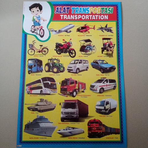 Jual Poster Edukasi Mengenal Transportasi - Jakarta Barat - Jamilabooks ...
