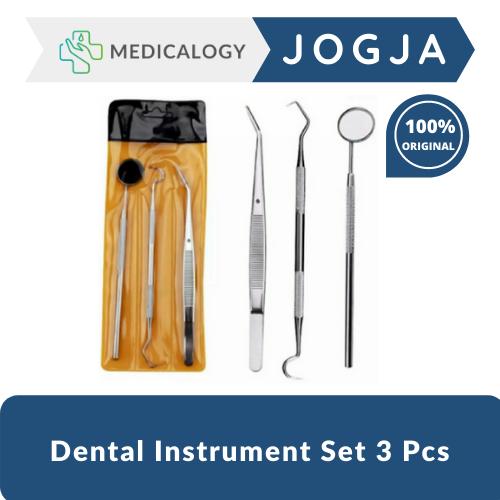 Jual Dental Instrument set 3 pcs/ Alat Dokter Gigi / Peralatan Dokter ...