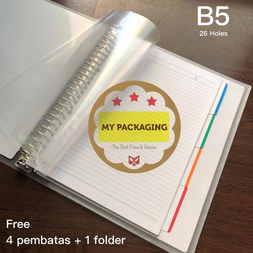 Jual Binder Note - Map Loose leaf B5 - Kota Bandung - My Packaging ...