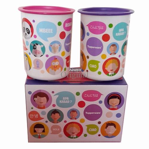 Jual Toples Makanan Tupperware Bubble Canister 2 pcs Free inner box ...