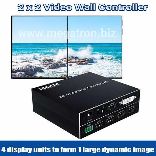 Jual 2x2 HDMI Video Wall Controller (Menggabungkan 4 TV menjadi 1 ...