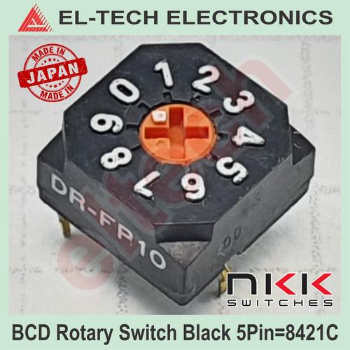 Jual 10 Position Way Posisi BCD Rotary DIP Switch Top Adjust Black ...